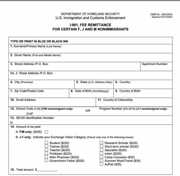 I-901 SEVIS Ücreti | Nedir | Nasıl Ödenir
